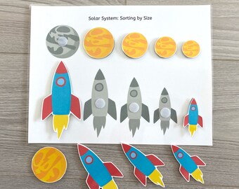 Solar System Printable Worksheet Busy Book Science - Etsy