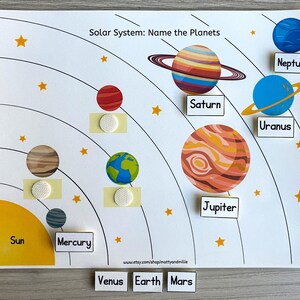 Solar System Worksheet Busy Book Pages Preschool Busy Book - Etsy