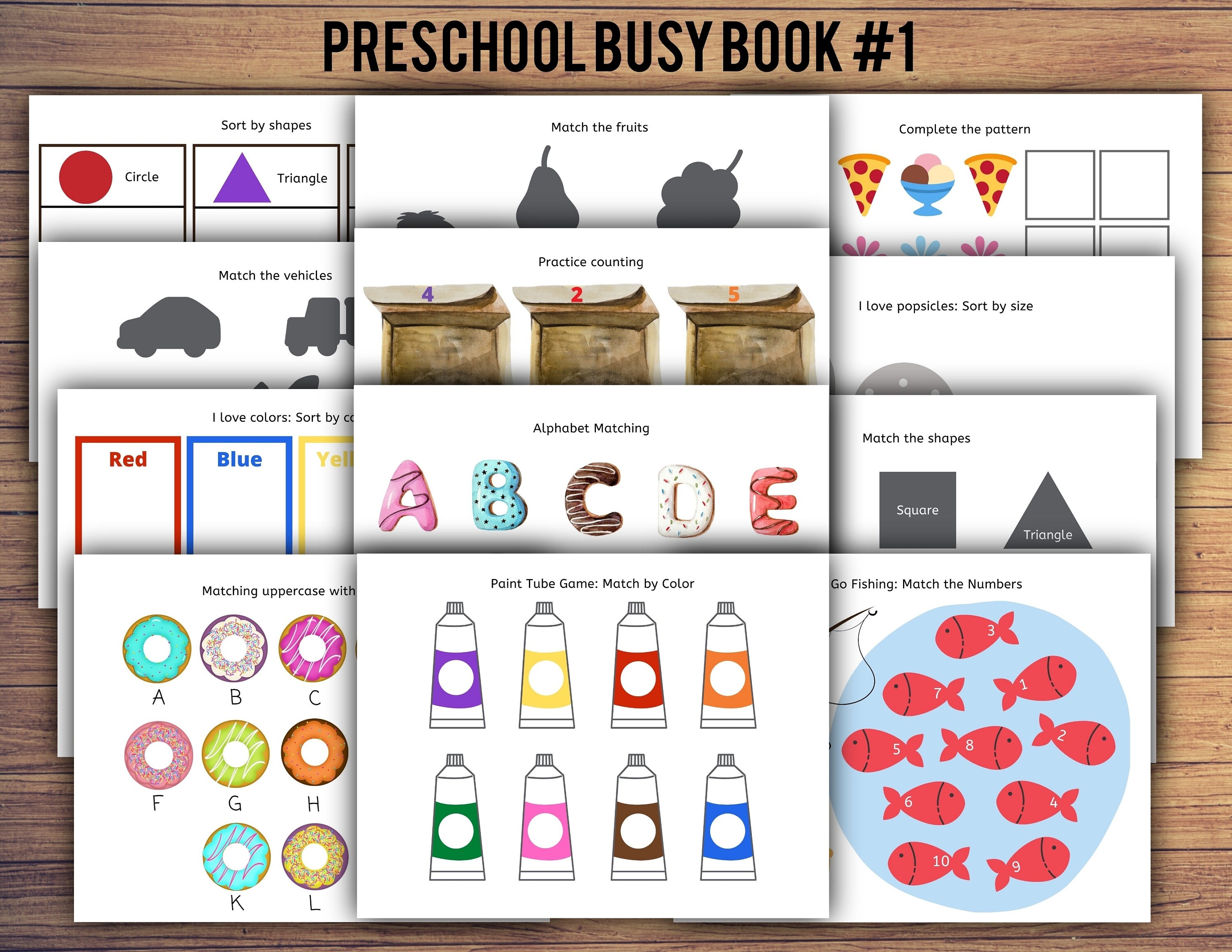 Preschool Busy Book 1 Busy Book Printable Printable Busy - Etsy UK