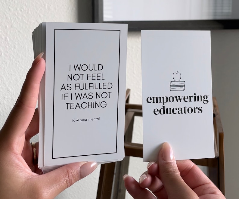 Empowered Educators Affirmation Cards | Teacher Affirmation Cards ...