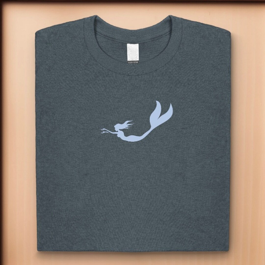 Mermaid Themed Screen Printed T-shirt - Image Available in Powdered ...