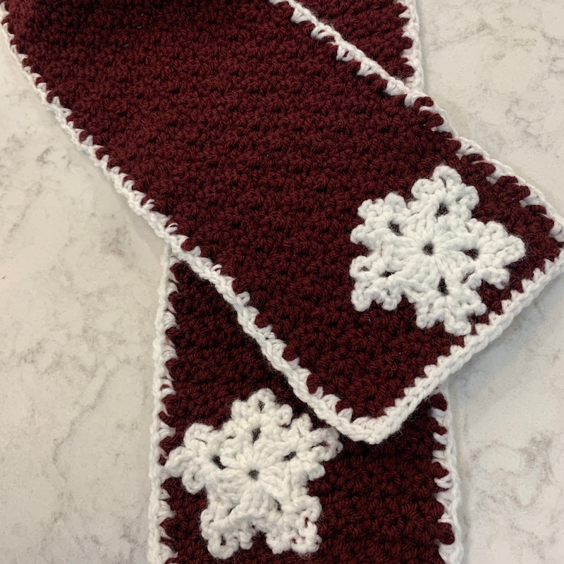 Snowflake Scarf - Etsy