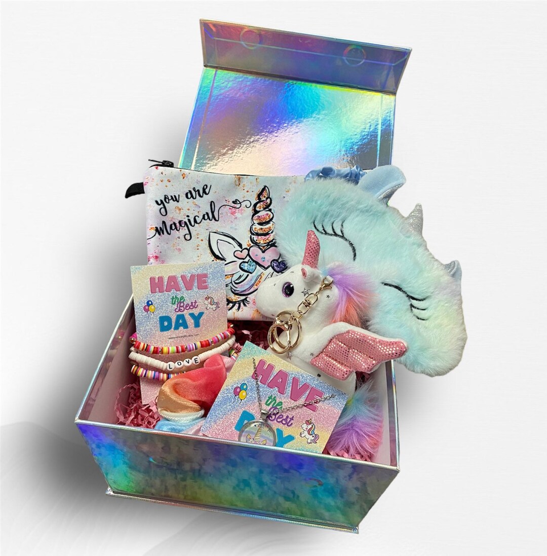 Magical Unicorn Gift Box Bundle for Girls Child Birthday Set Rainbow ...