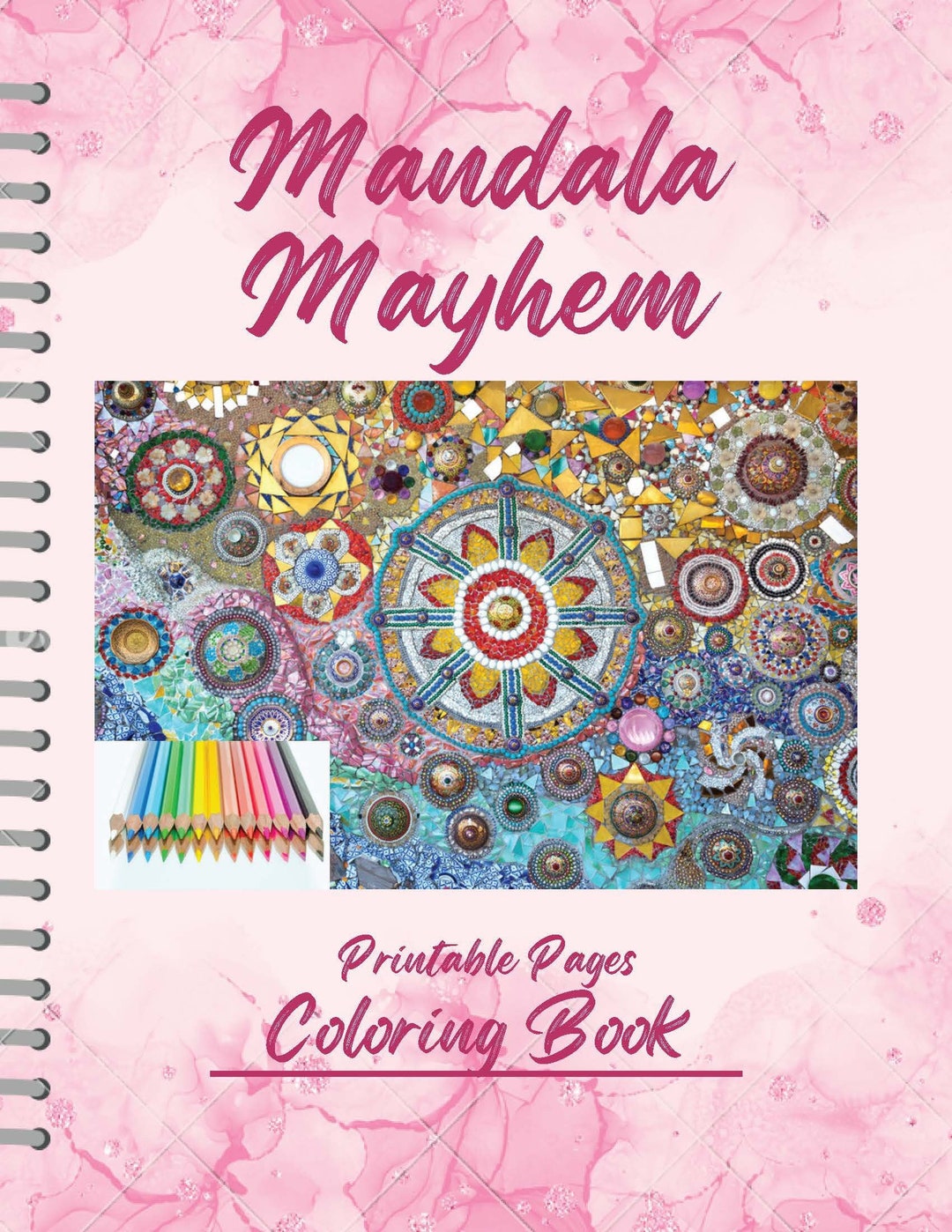 Mandala Mayhem Art Therapy Coloring Book 45 High Quality Printable ...