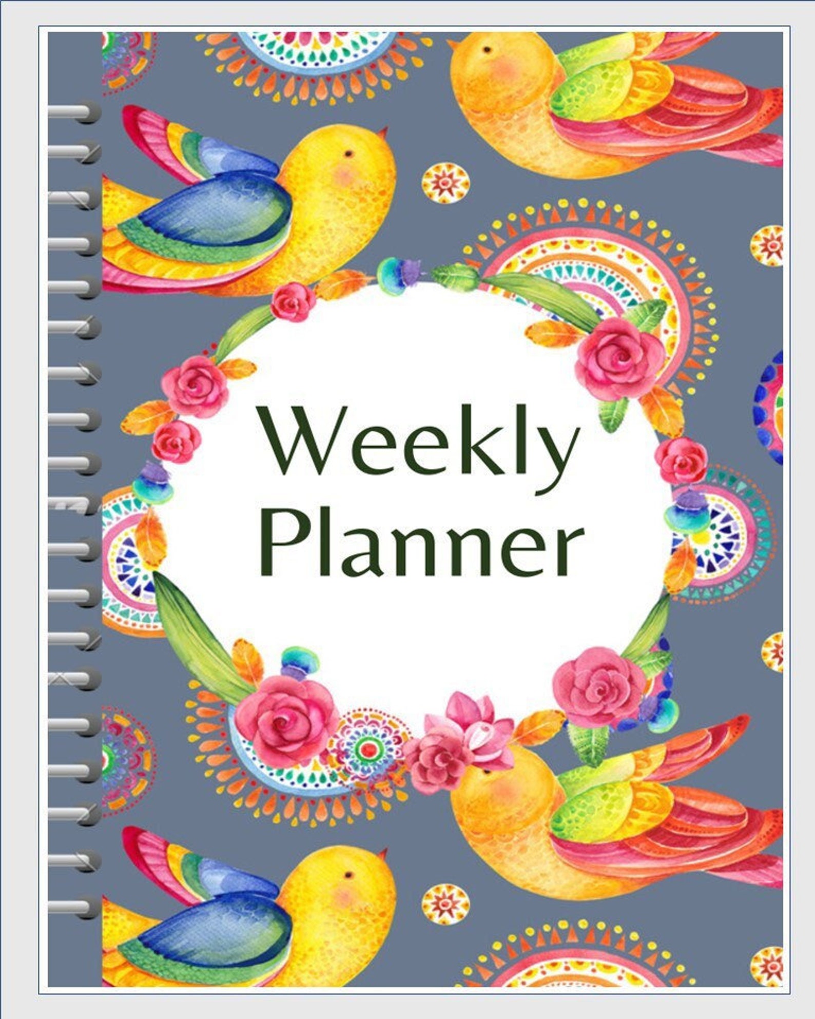 Printable Weekly Planner for 2023 Calendar Year Instant PDF - Etsy