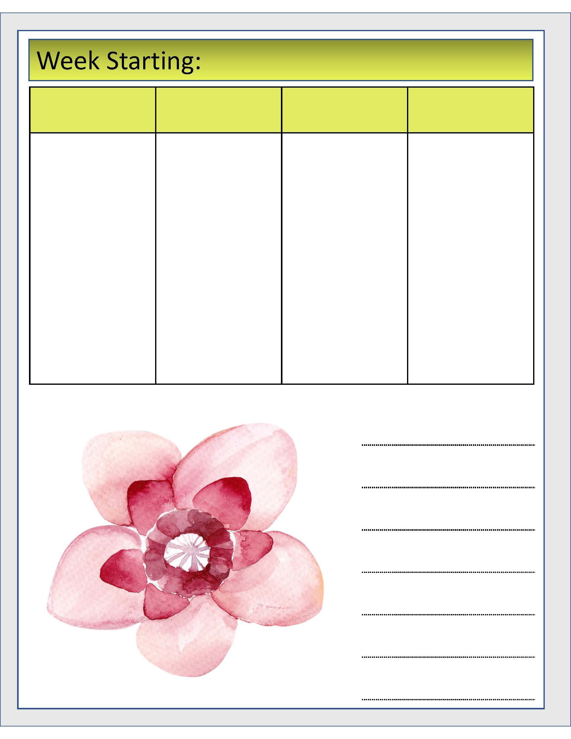 Printable Weekly Planner for 2023 Calendar Year Instant PDF - Etsy