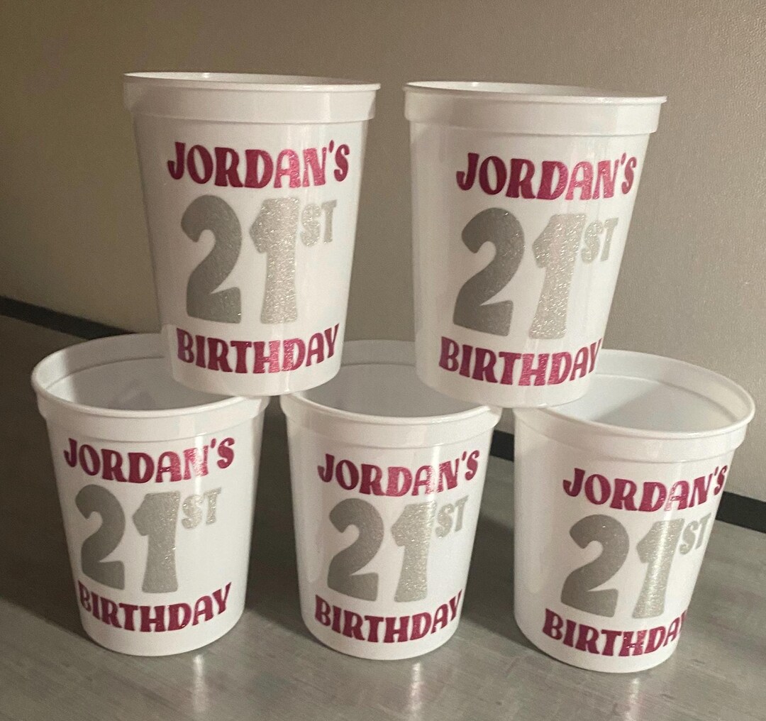 21st Birthday Crew Cups - Etsy