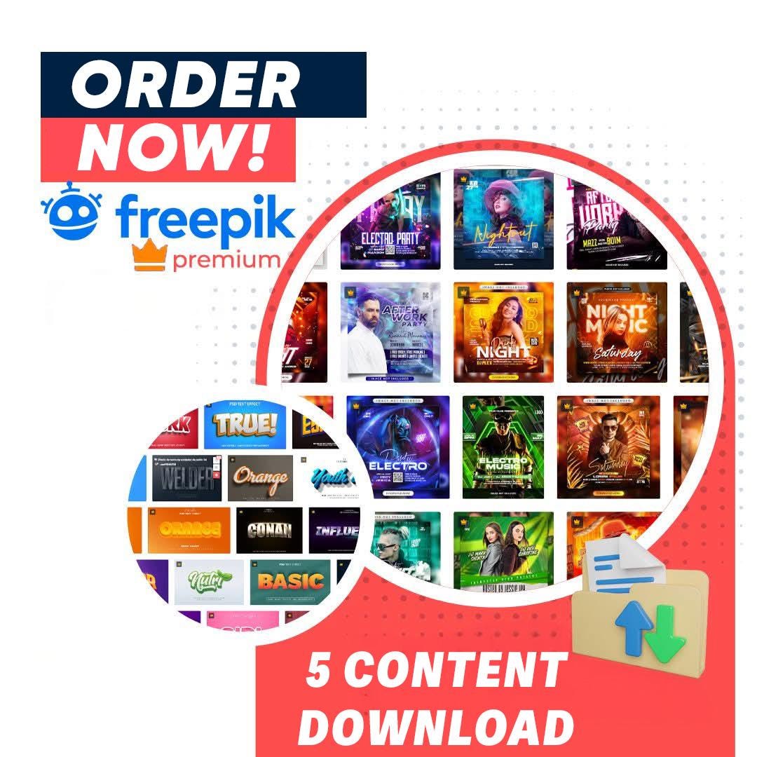 Freepik 5 Content Download | Order 5 Freepik Files | Fast Delivery ...