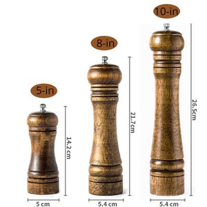 Pepper Mill Handmade Peppermill Wooden Pepper Mill Salt and - Etsy