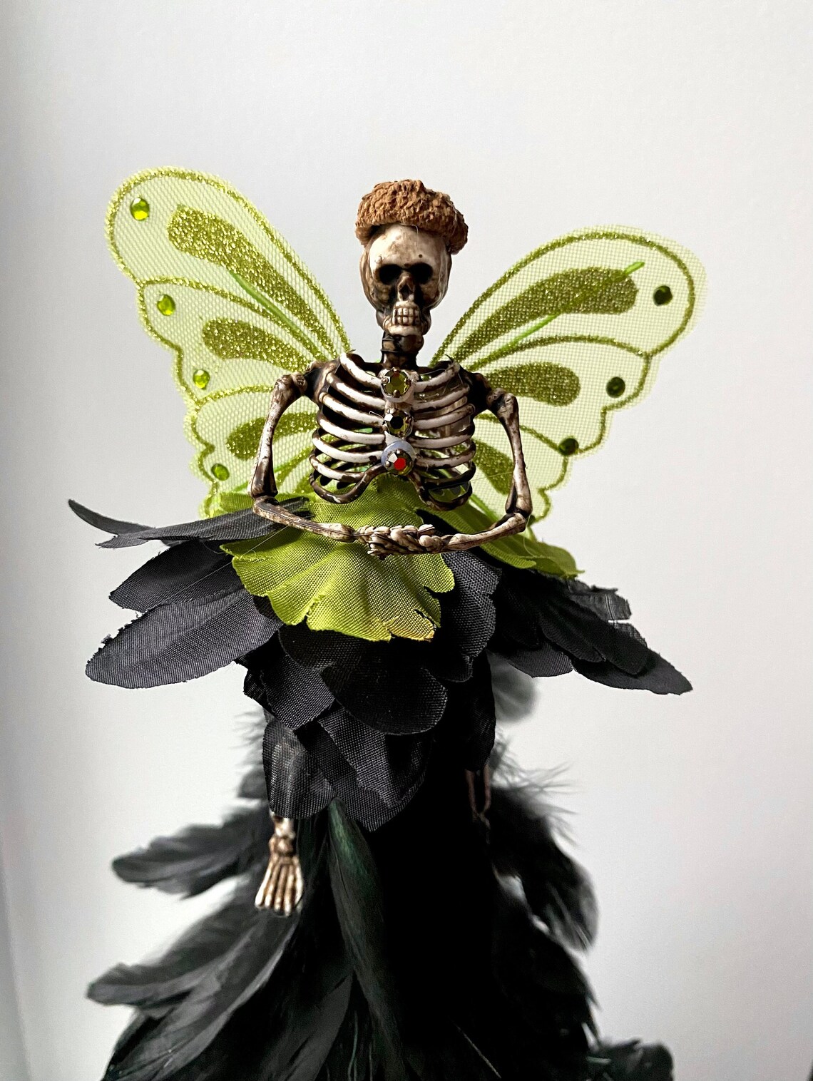 Skeleton Fairy Christmas Tree Topper Halloween Tree - Etsy