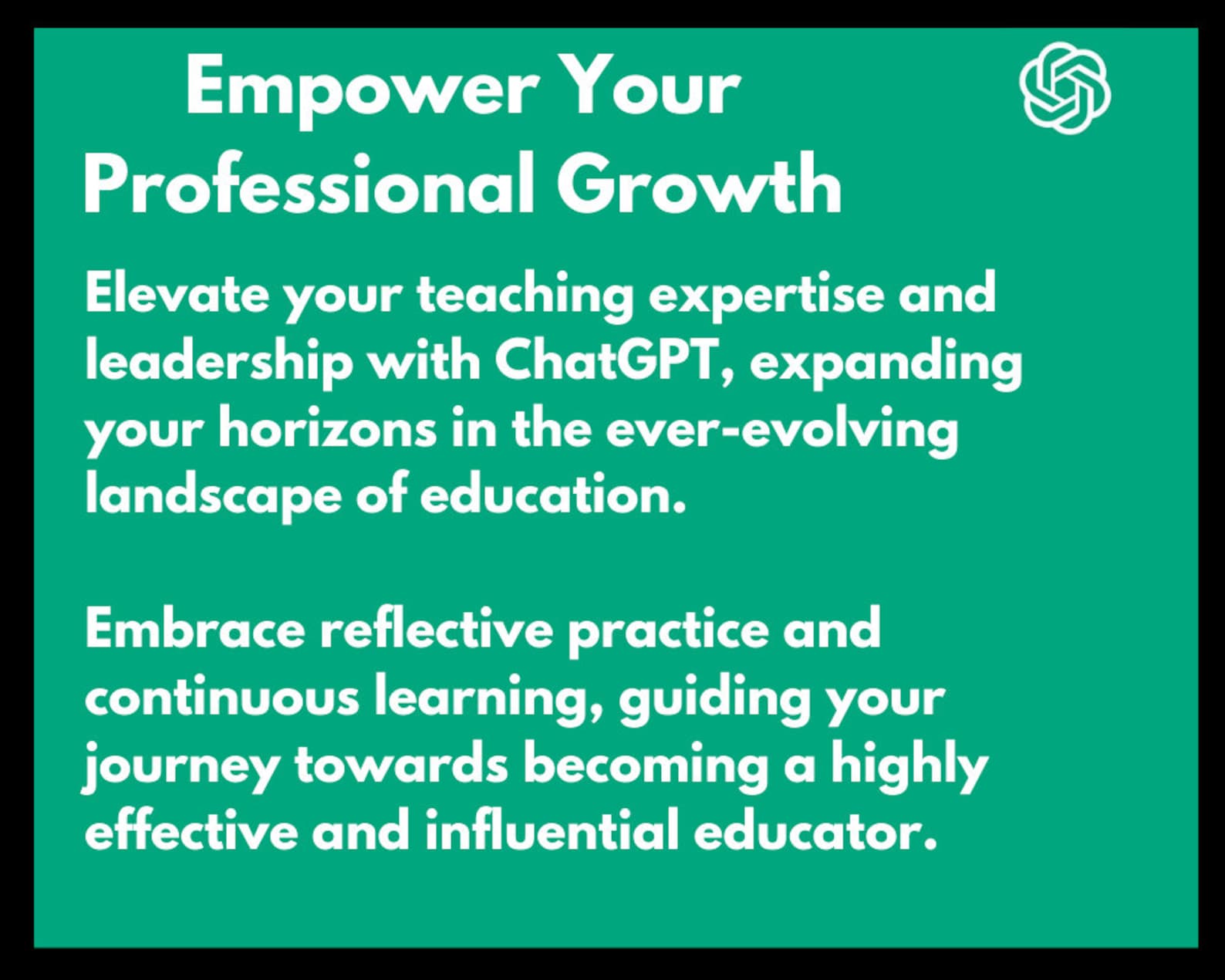 Chatgpt for Teachers Chat Gpt Prompts for Teachers Chat Gpt Teachers ...