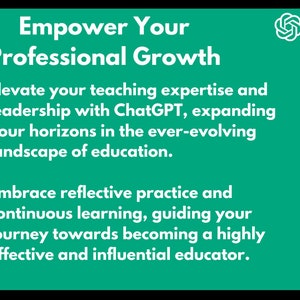 Chatgpt for Teachers Chat Gpt Prompts for Teachers Chat Gpt Teachers ...