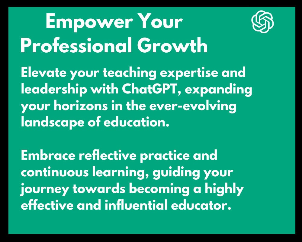 Chatgpt for Teachers Chat Gpt Prompts for Teachers Chat Gpt Teachers ...