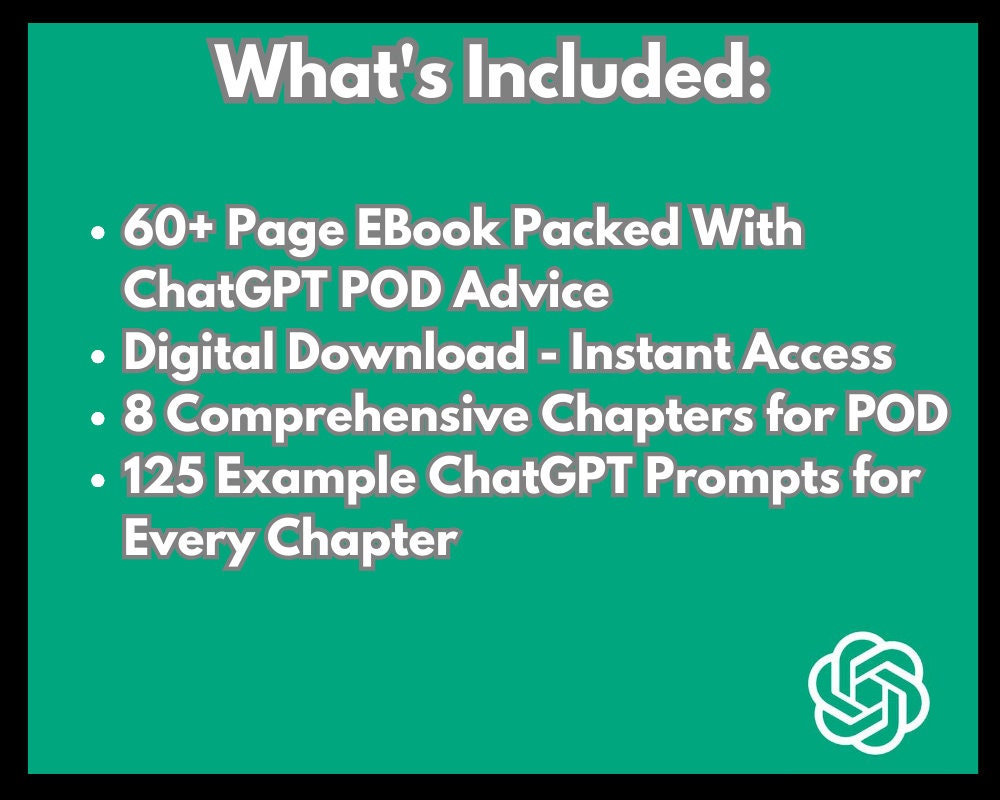 Chatgpt Prompts for Print on Demand Sellers Chat GPT Prompts for POD ...