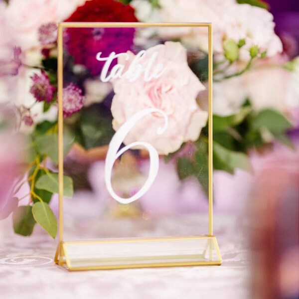 Framed Table Numbers - Etsy