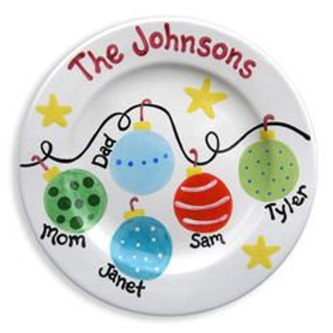Family Ornament Plate - Etsy