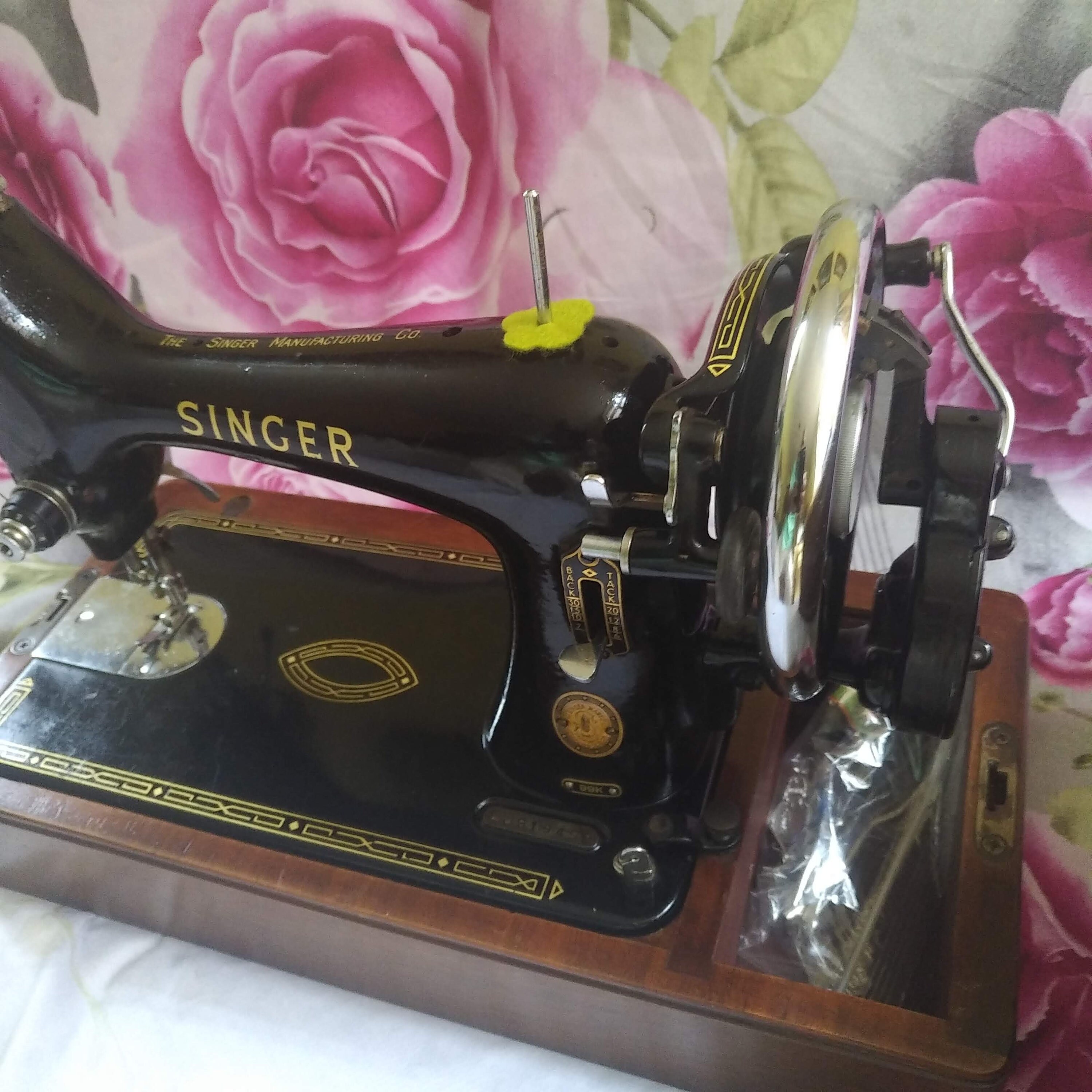 Vintage Hand Crank Sewing Machine Singer Model No. 99K in - Etsy