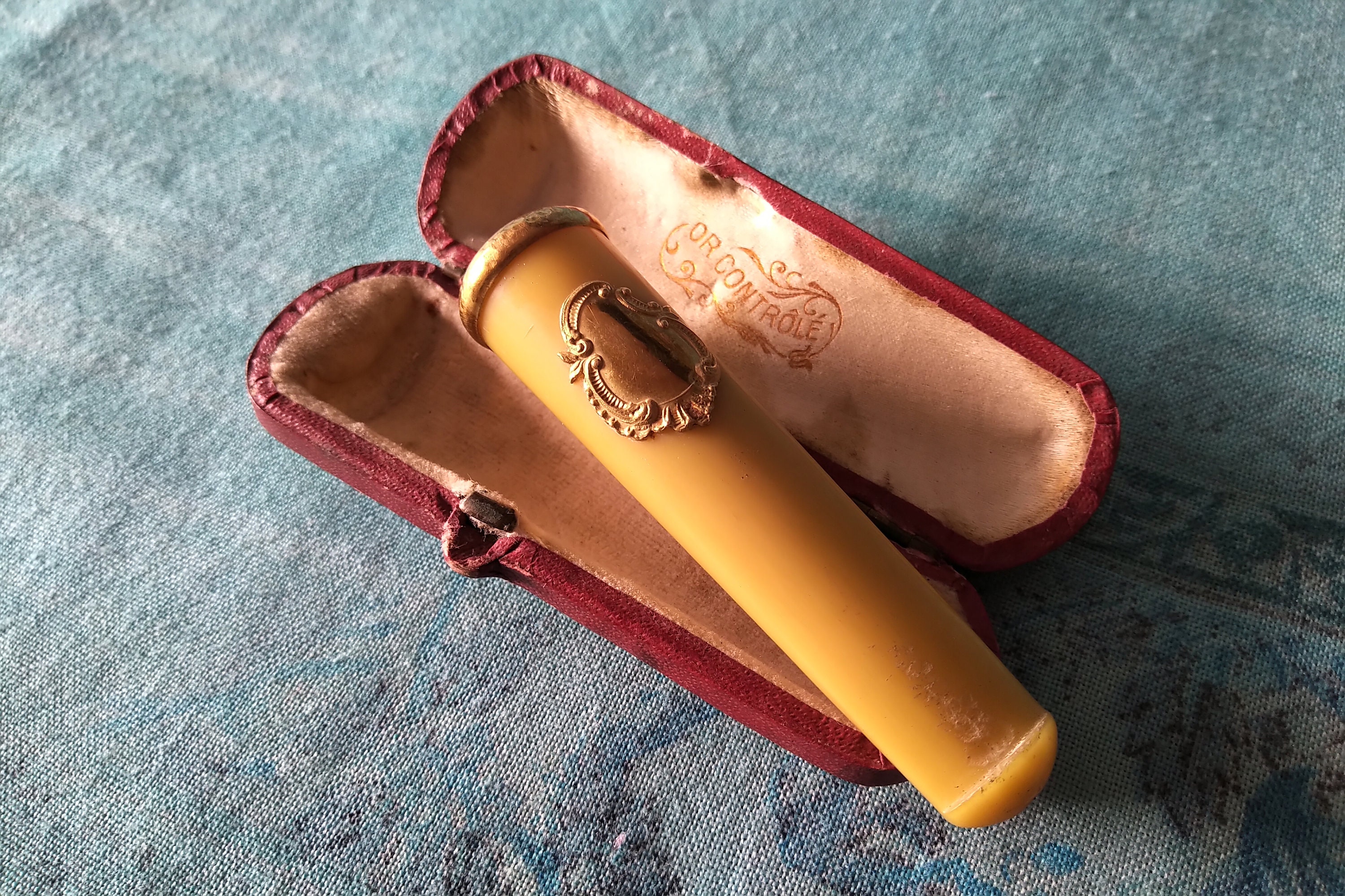 Antique French 18 Karat Gold Mounted Cheroot/cigarette Holder - Etsy