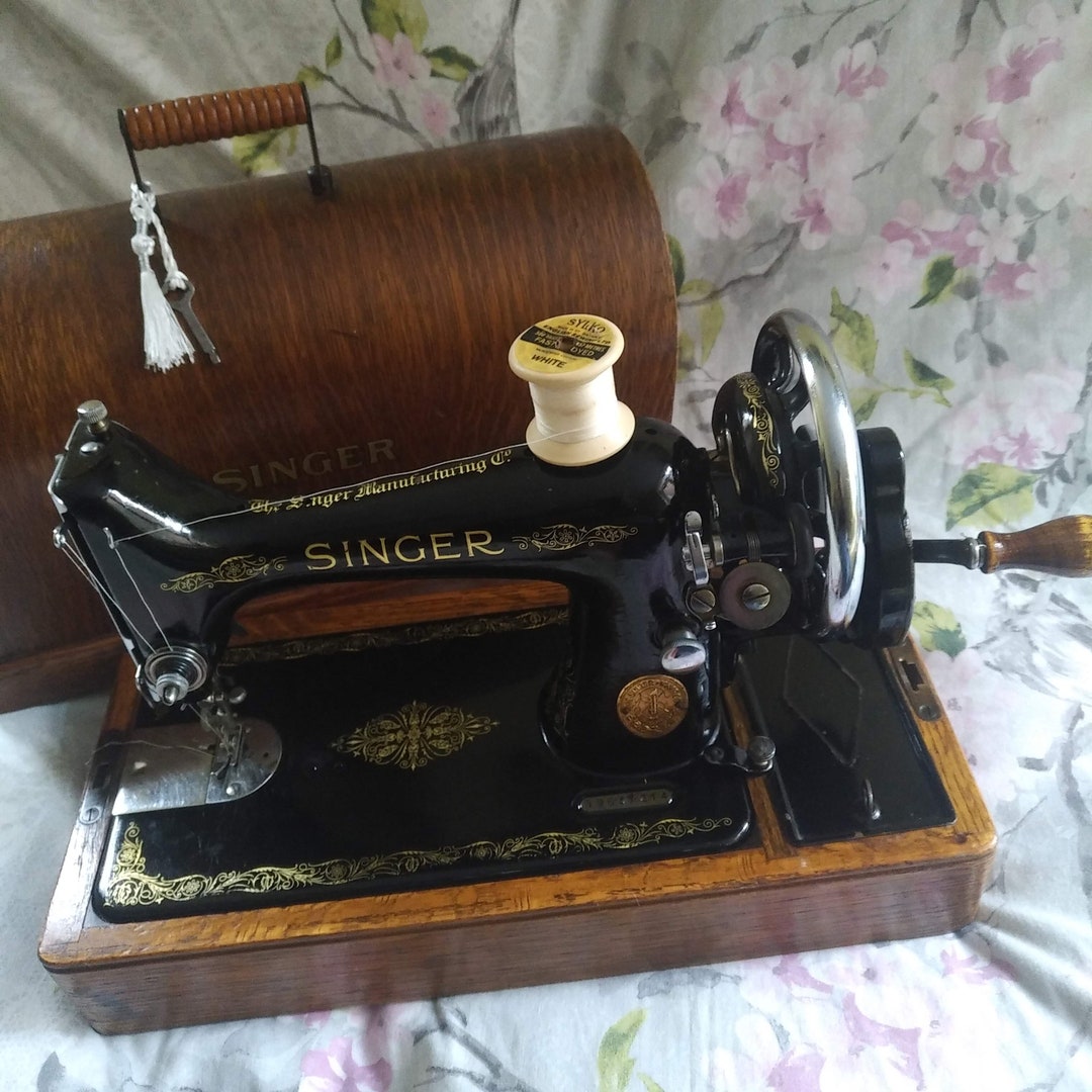 Vintage Hand Crank Sewing Machine Singer Model No. 99K in - Etsy