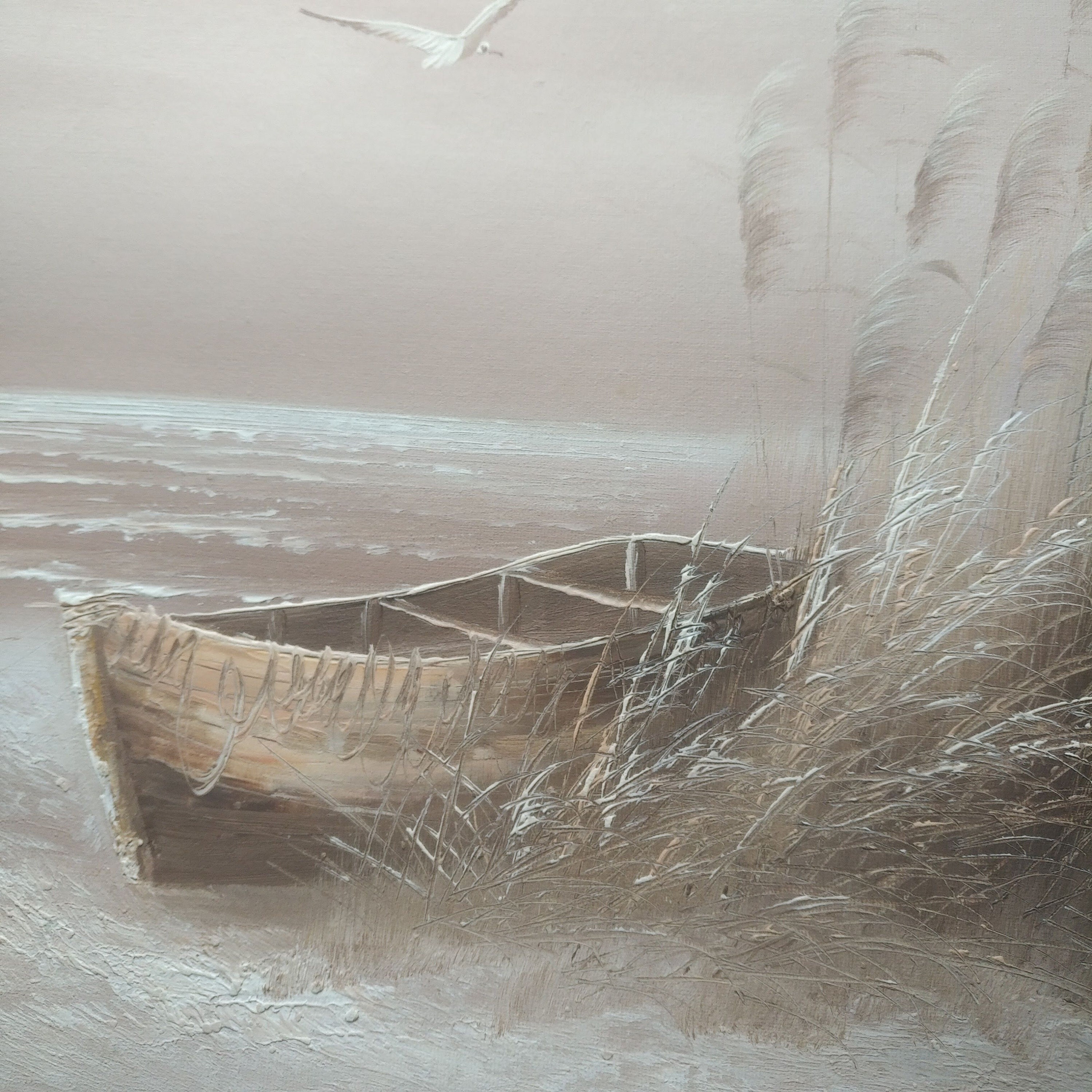 Vintage Painting on Wood/hardboard, Seascape by Philip Sandee - Etsy