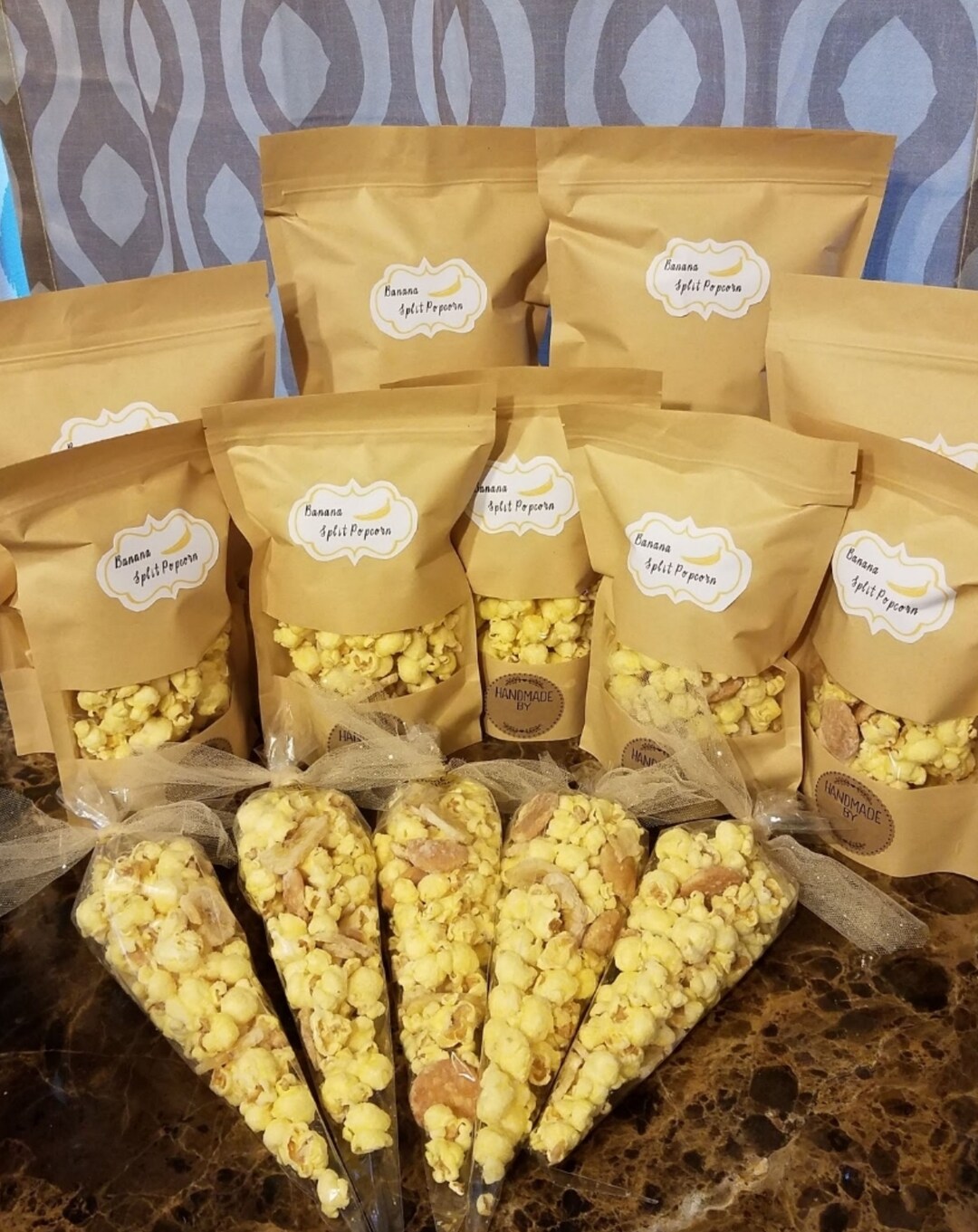GOURMET BANANA POPCORN - Etsy