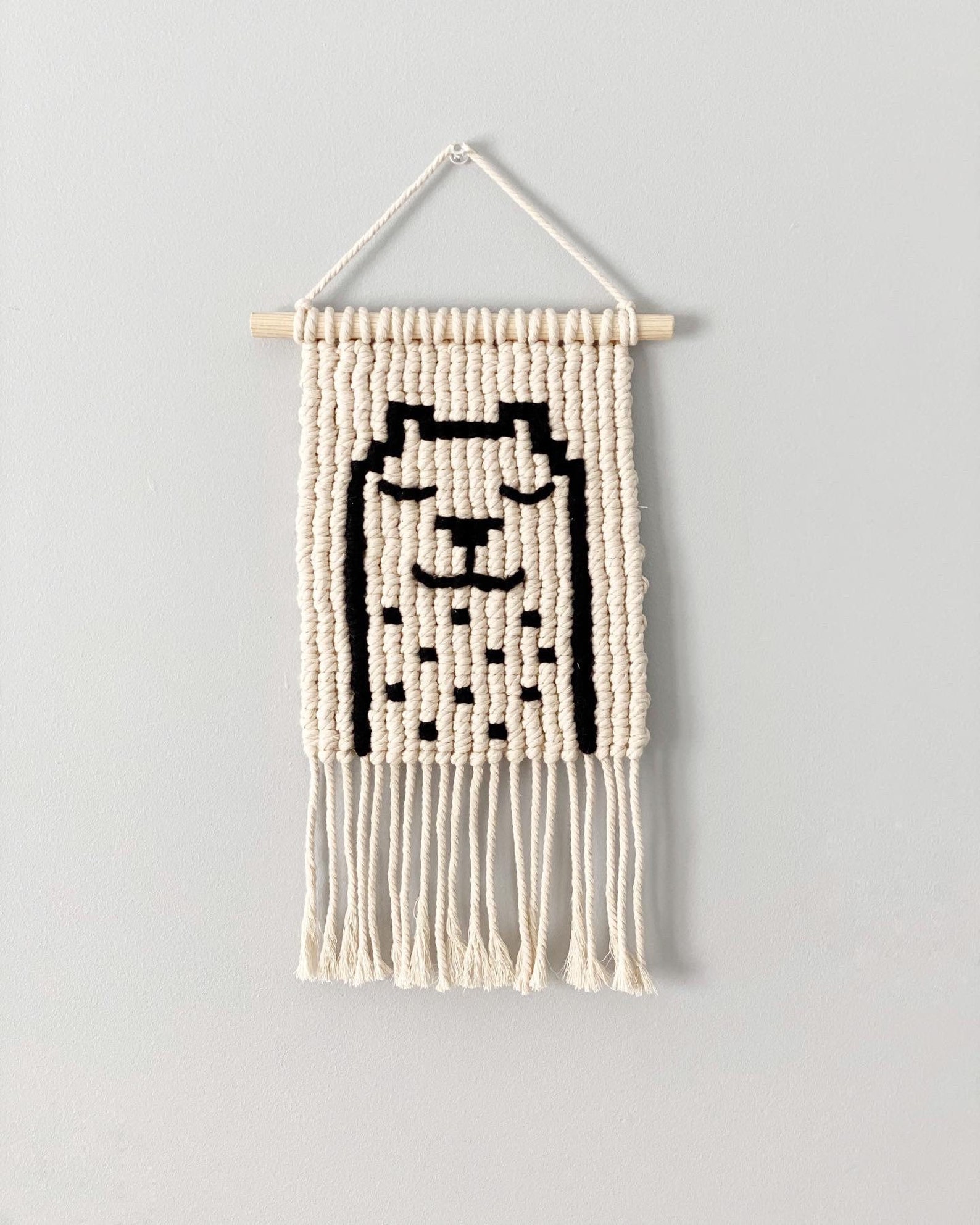 Macrame Bear Wall Hanging Macrame Tapestry Kids Nursery - Etsy