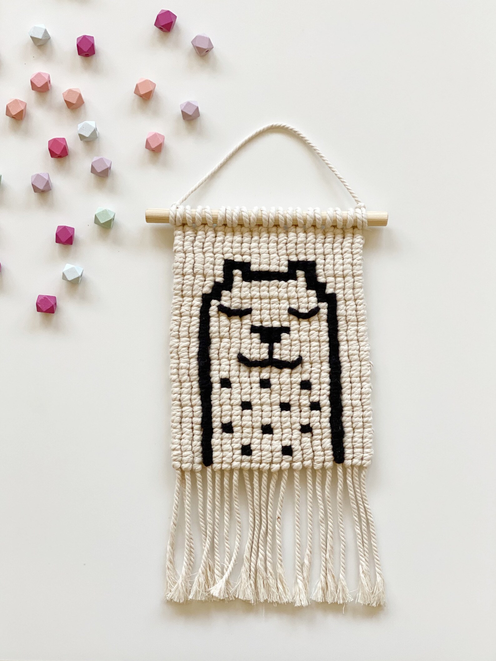 Macrame Bear Wall Hanging Macrame Tapestry Kids Nursery - Etsy