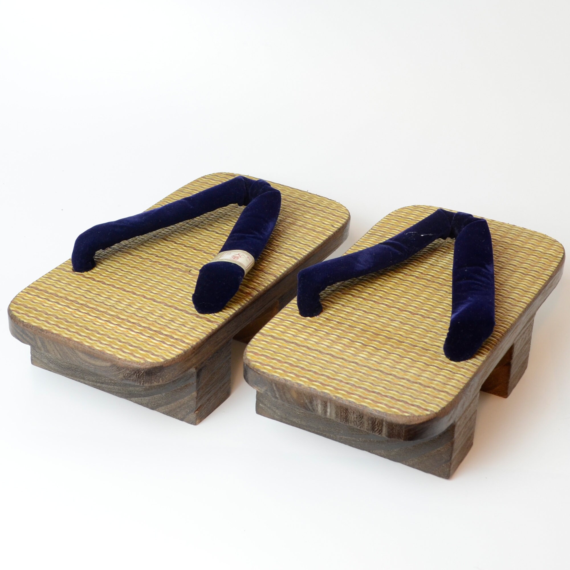 Old Japanese Geta Wooden Sandals, Japanese Handmade Sandals, Two Tooth ...