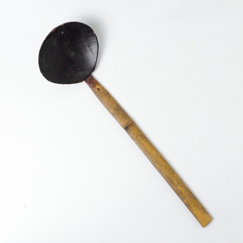 Large Wooden Ladle A, Japanese Vintage, Rustic Home Decoration, Japan ...