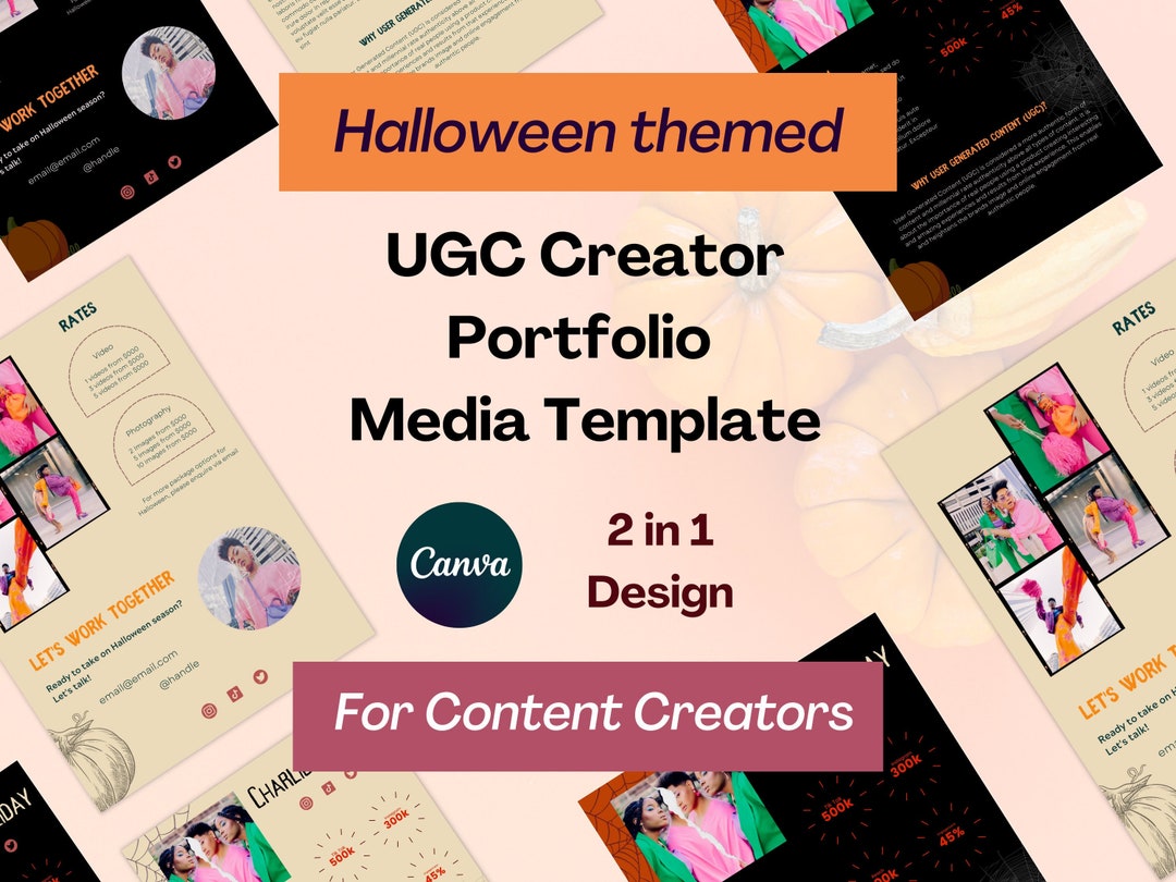 UGC Creator Portfolio, UGC Creator Template, UGC, Media Kit, Influencer ...