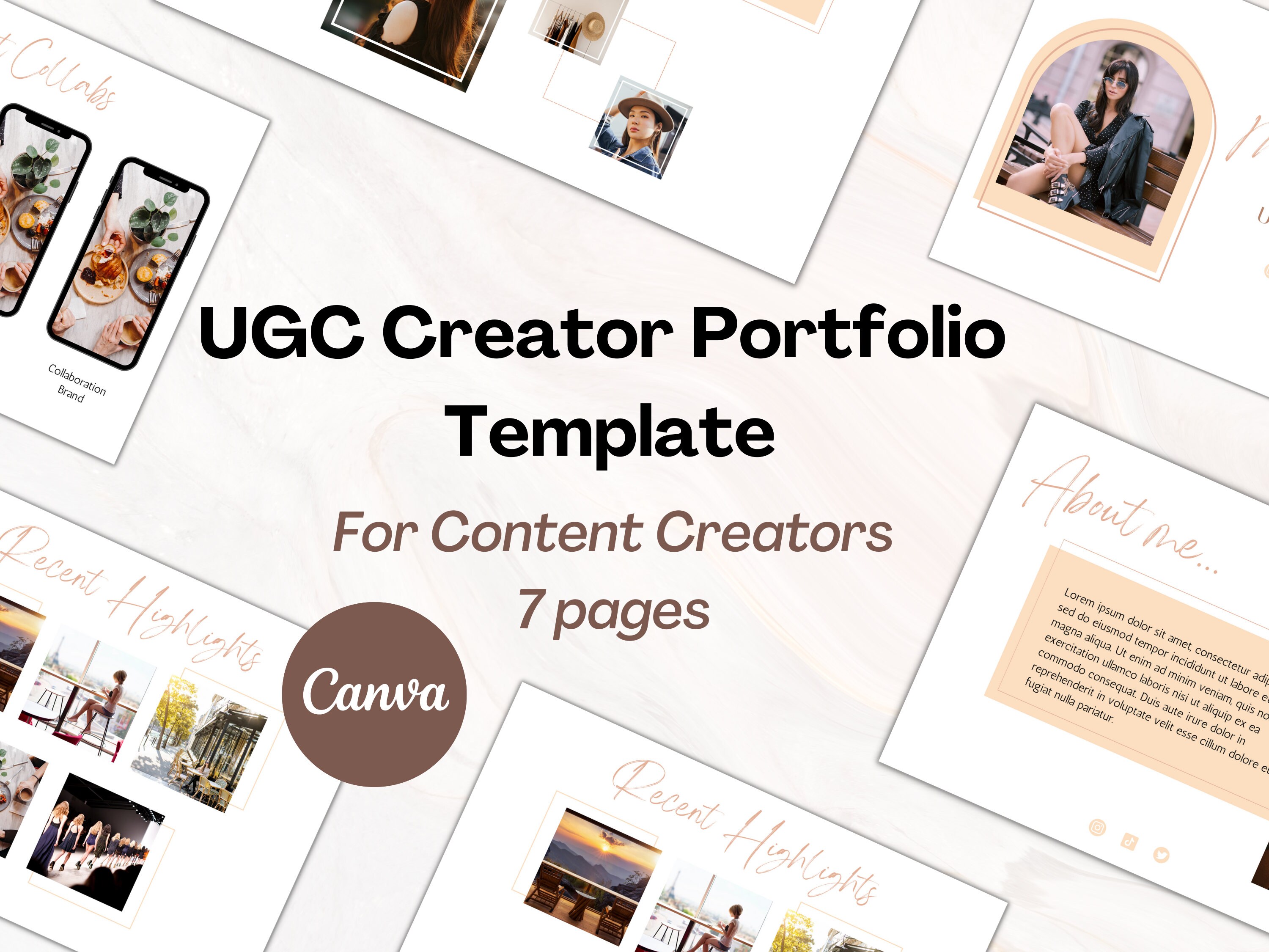 UGC Creator Portfolio, UG Template, UGC Media Kit, Influencer Kit ...