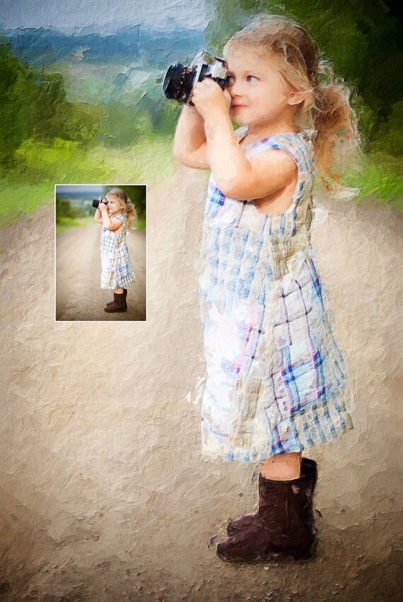 Custom Portrait Canvas Print. Personalized Digital Custom | Etsy