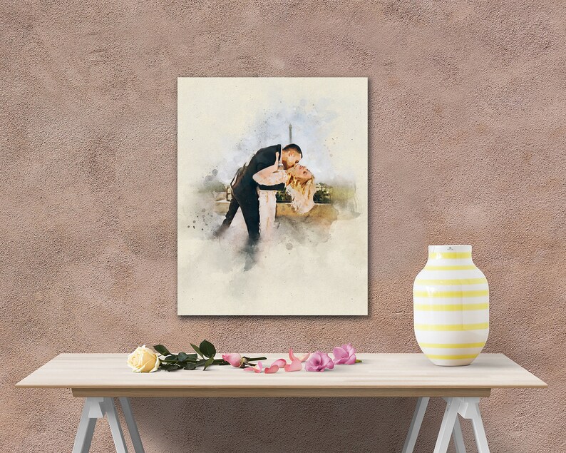 Custom Portrait Painting From Photo – Personalized Gift Wall Art ...