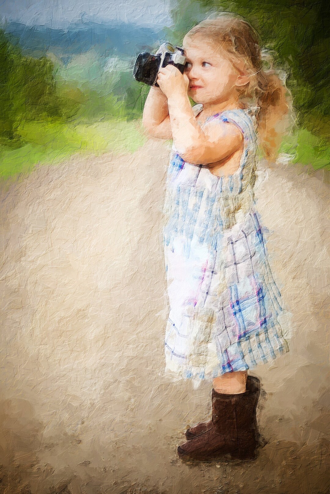 Custom Portrait Canvas Print. Personalized Digital Custom Painting ...