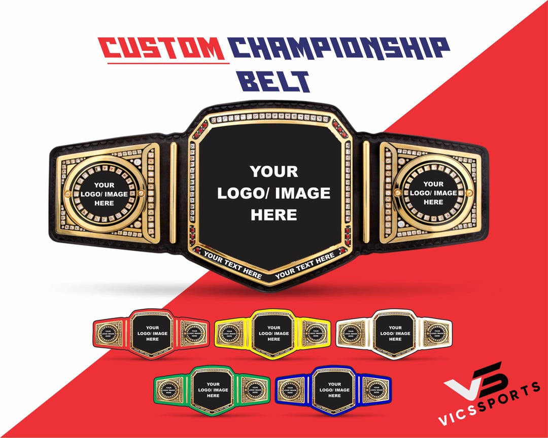 Custom Wrestling Heavyweight Championship Belt | Personalized Logo ...
