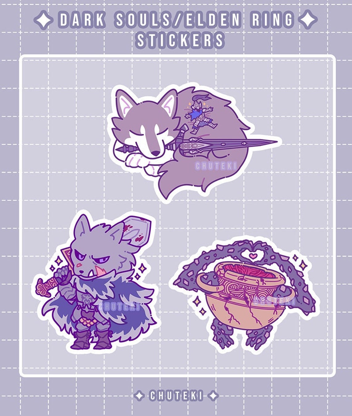 Dark Souls / Elden Ring Stickers - Etsy