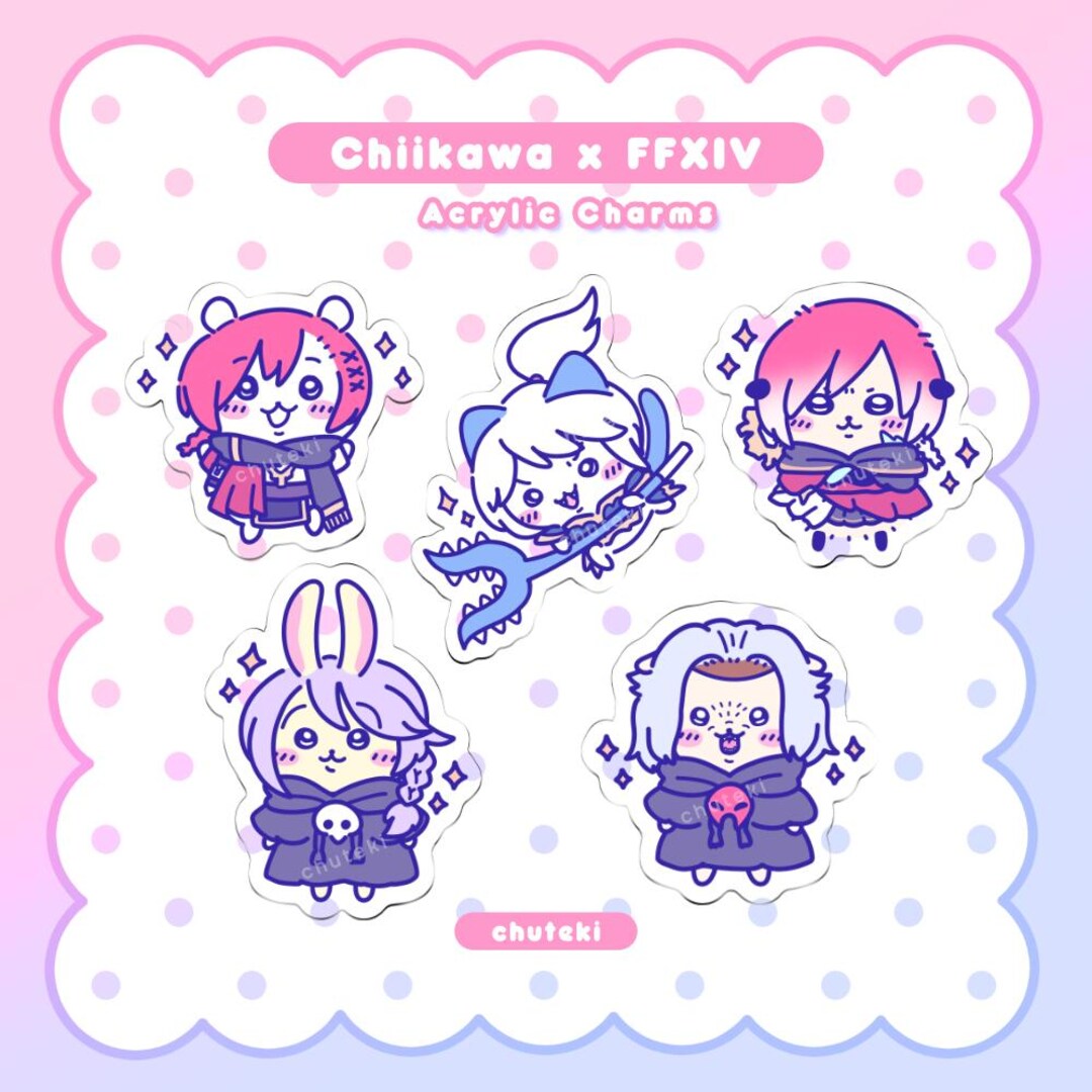Chiikawa X FFXIV Acrylic Charms - Etsy