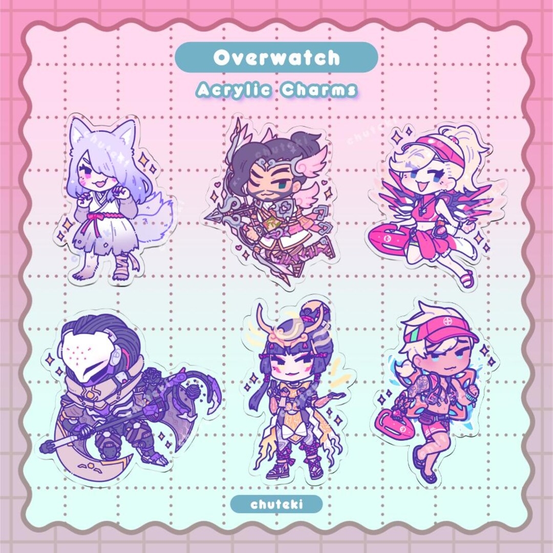 Overwatch Acrylic Charms - Etsy