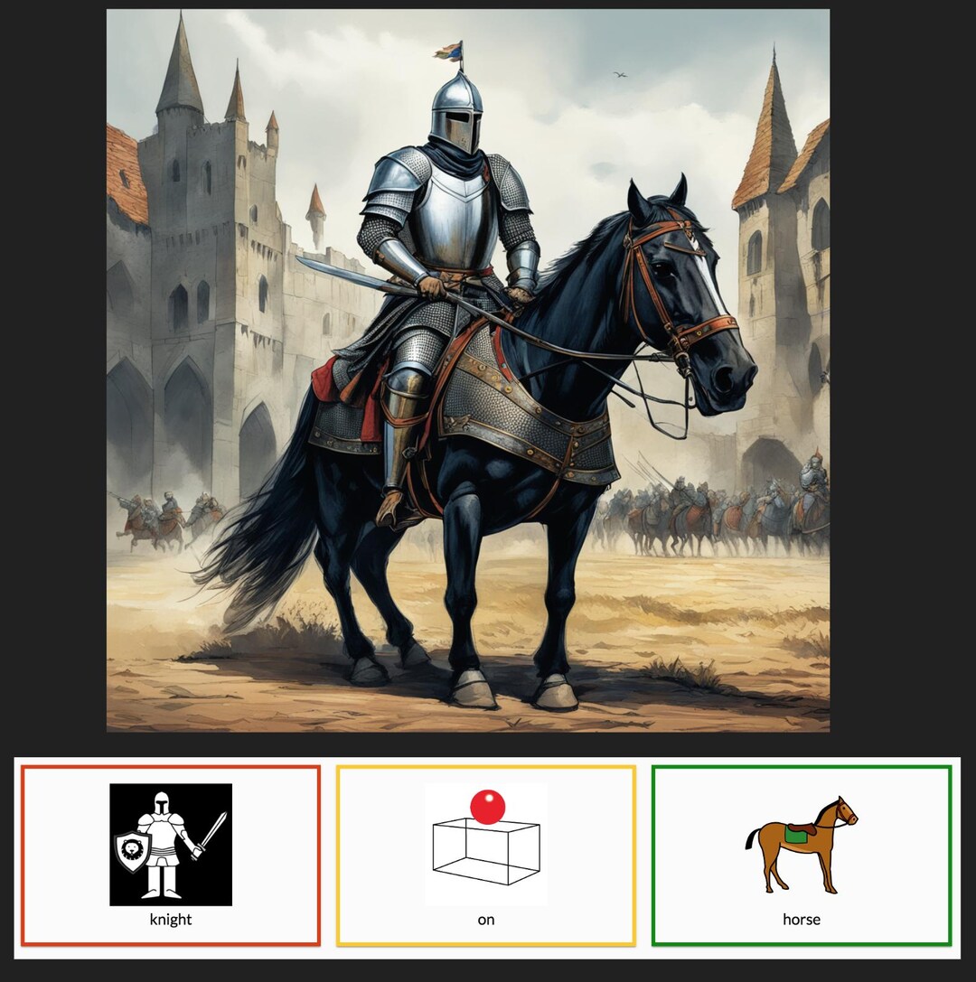 King Arthur & His Knights Special Needs Early Reading Book With Symbols ...