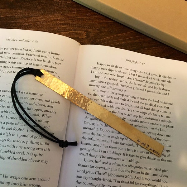 Metal Bookmark - Etsy