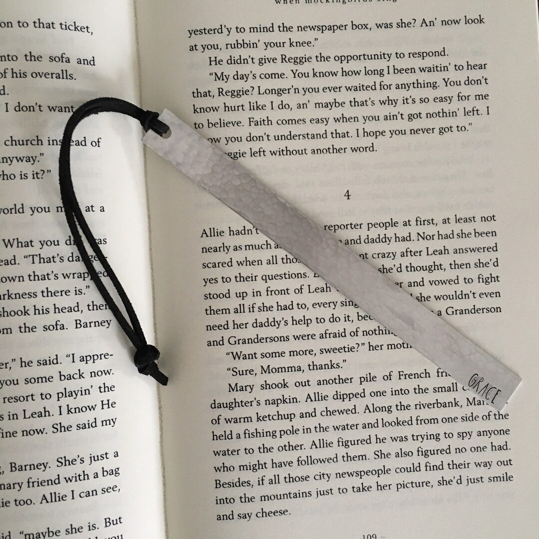 Personalized Bookmark, Metal Bookmark, Custom Bookmark, Hand Stamped ...