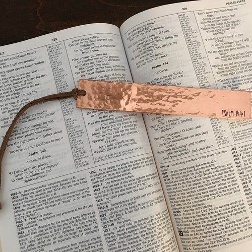 Personalized Hand Forged Copper Bookmark - Etsy