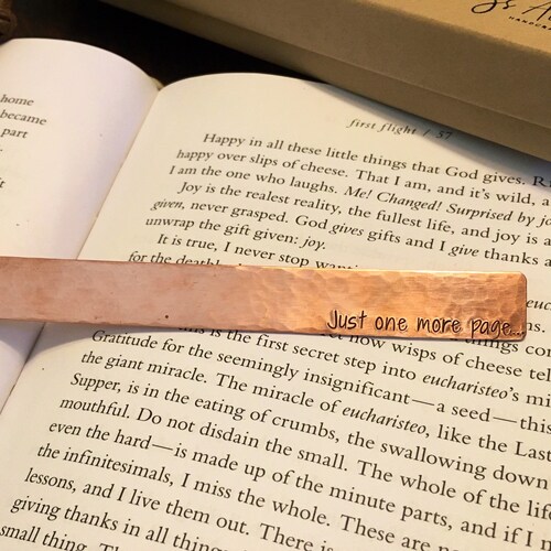 Personalized Copper Bookmark Hand Stamped and Customizable | Etsy