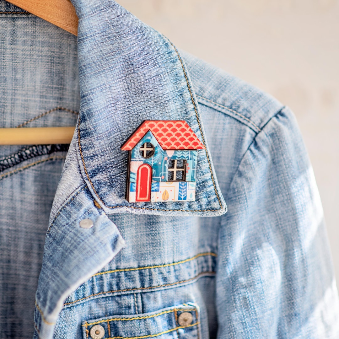Handmade House Brooch, Maximalist Statement Jewelry - Etsy