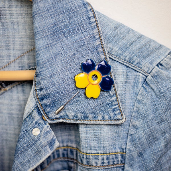 Ukraine Flag Pin - Etsy
