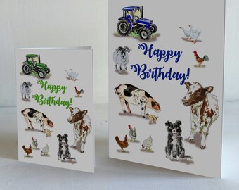 Farmer Birthday Card | Etsy