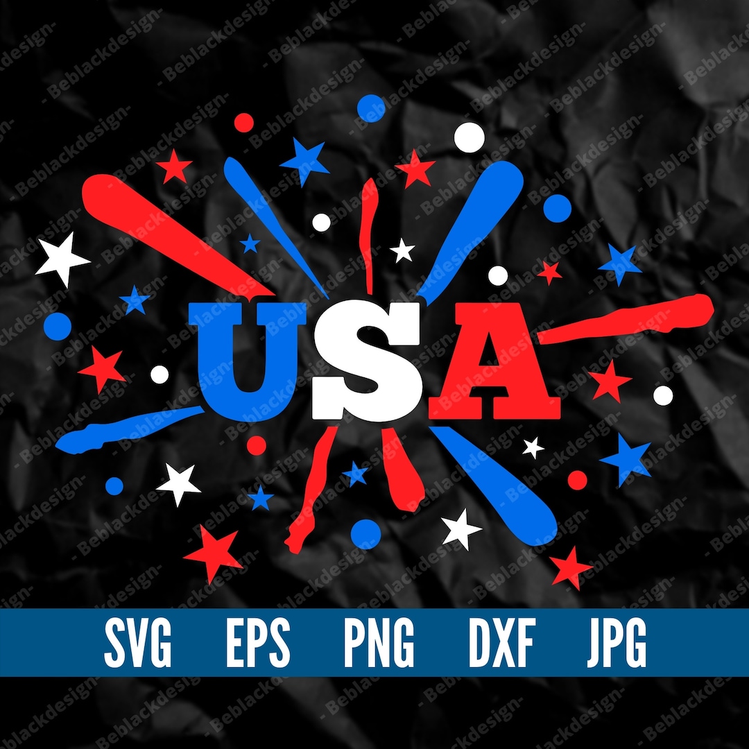 USA Fireworks Svg, 4th of July Svg, America Svg, Fourth of July Svg ...