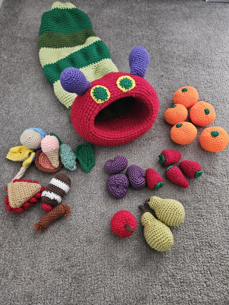 The Hungry Caterpillar Crochet Pattern - Etsy Canada