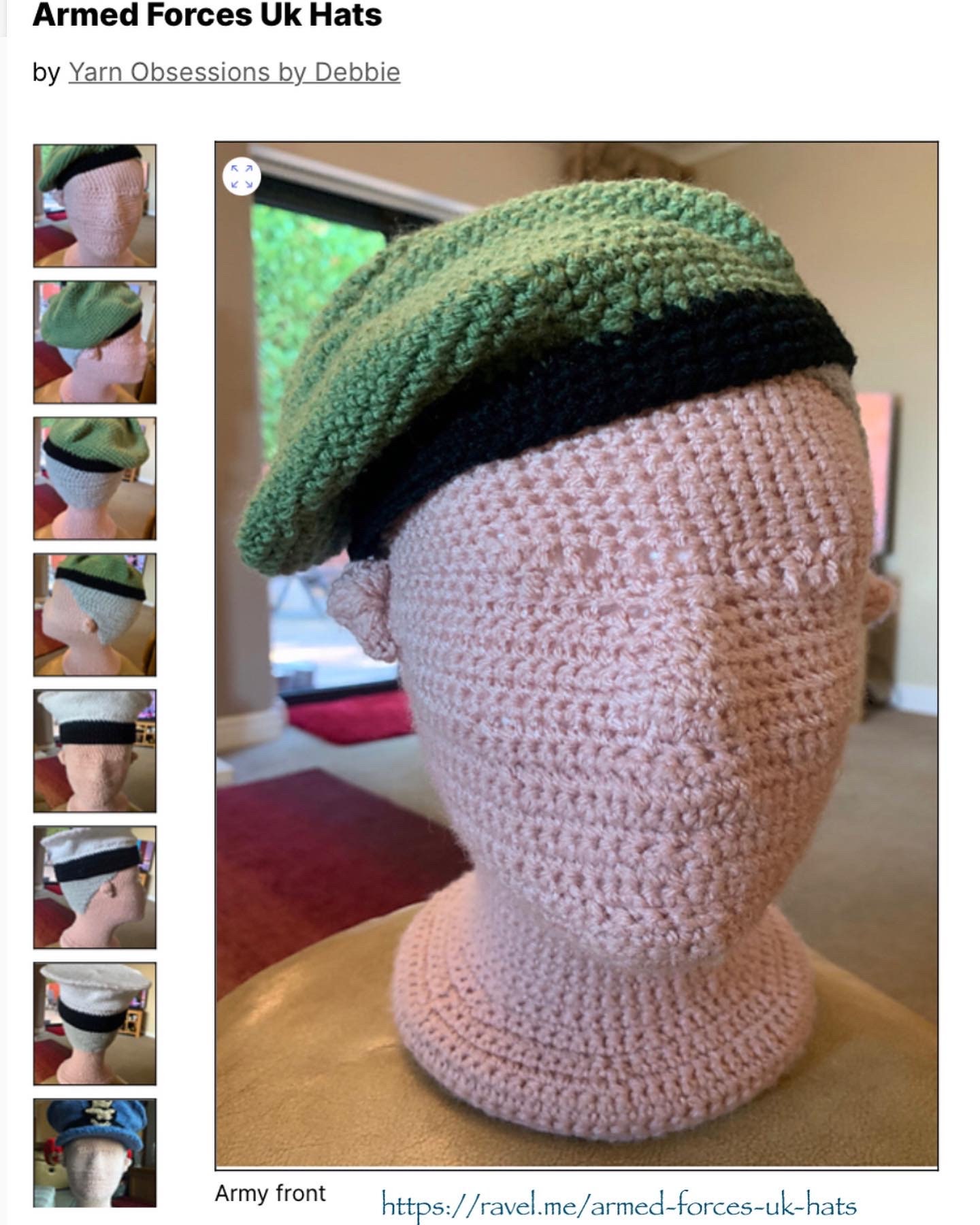 4 Armed Forces Hats Crochet Pattern - Etsy