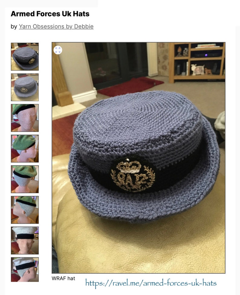 4 Armed Forces Hats Crochet Pattern - Etsy
